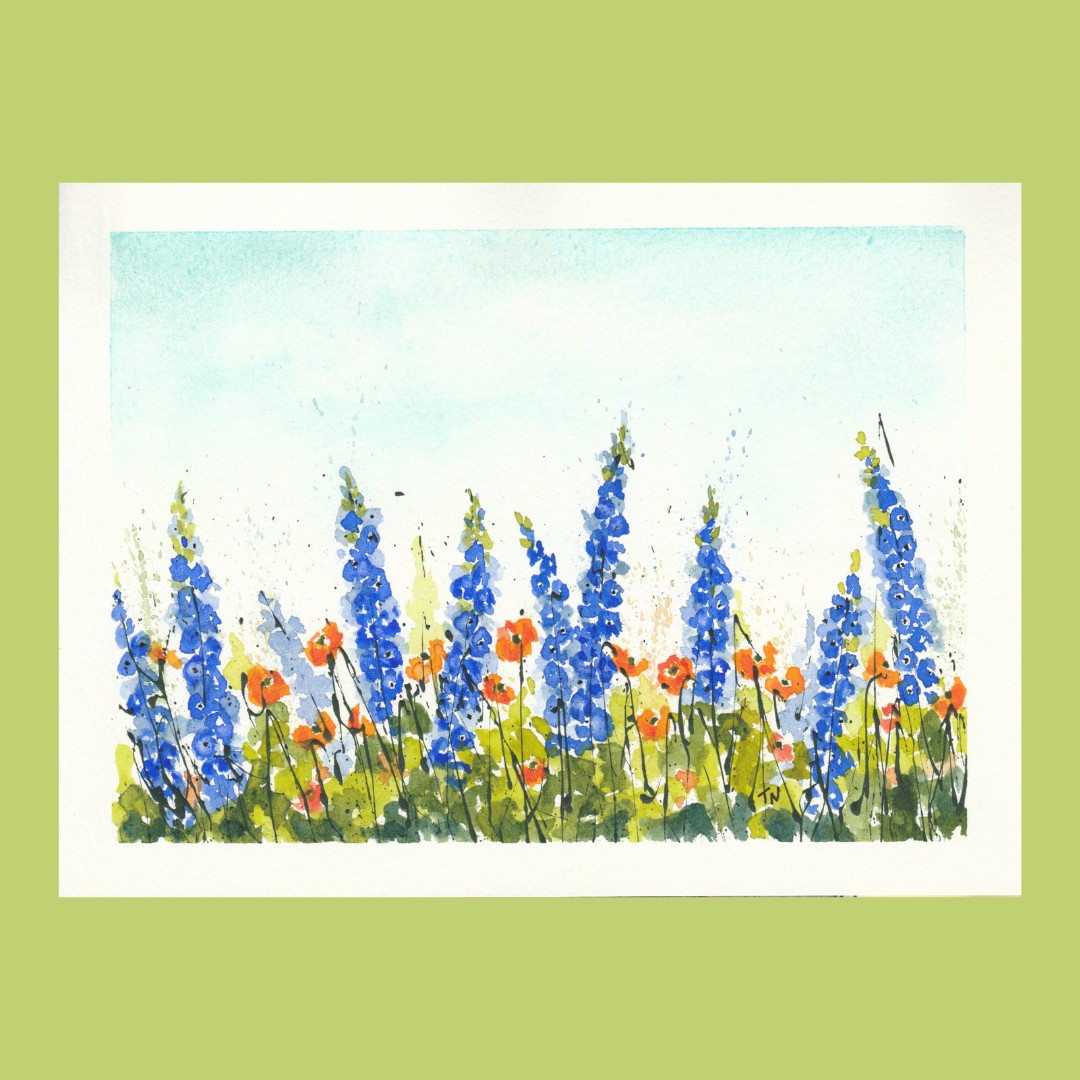 Create A Splattered Paint Flower Garden - My Flower Journal