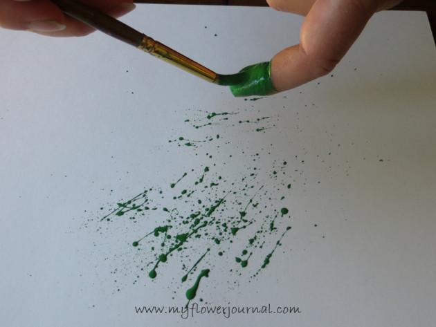 Create A Splattered Paint Flower Garden - My Flower Journal