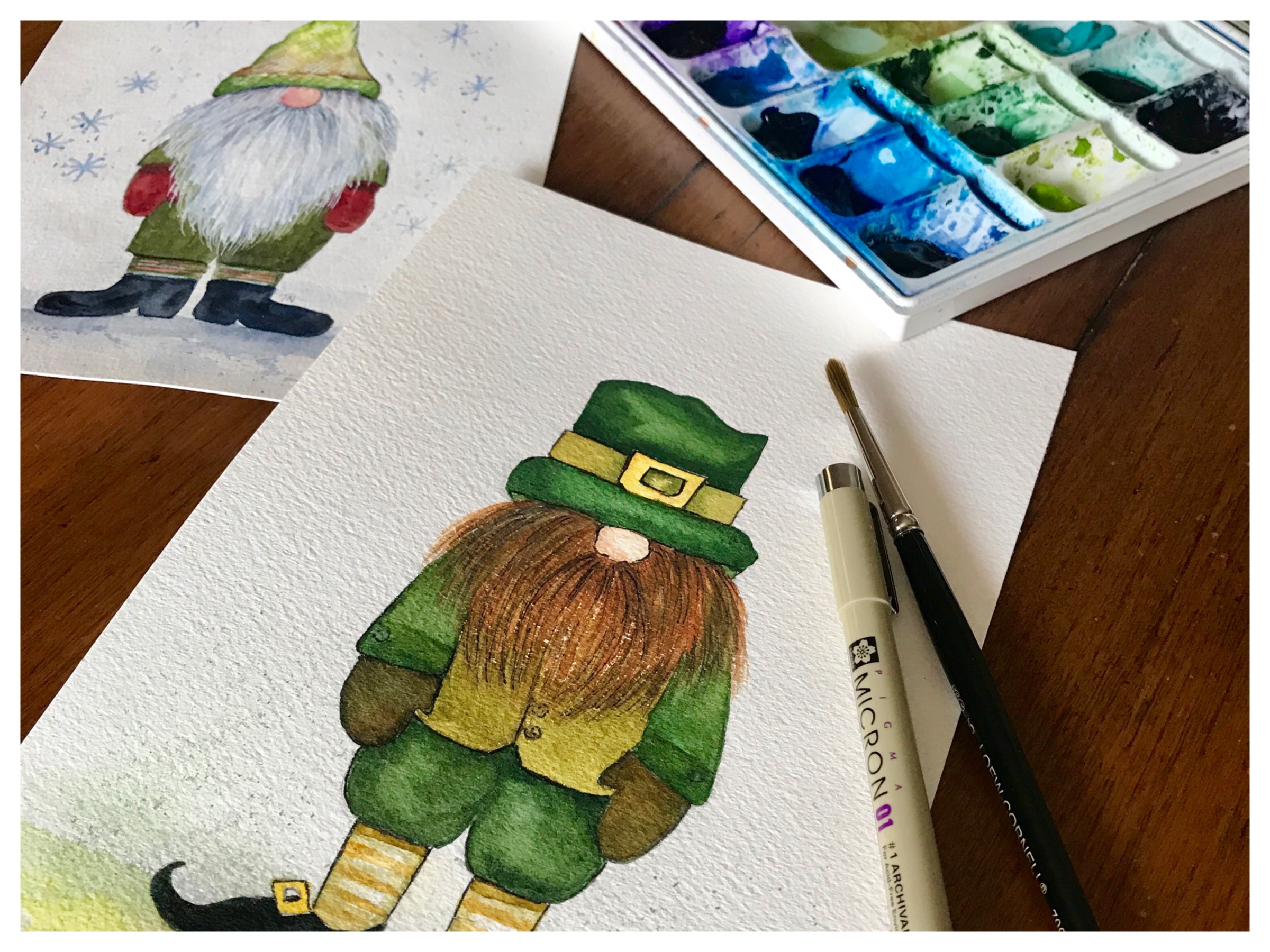 Paint A Watercolor Leprechaun In A Few Easy Steps - My Flower Journal