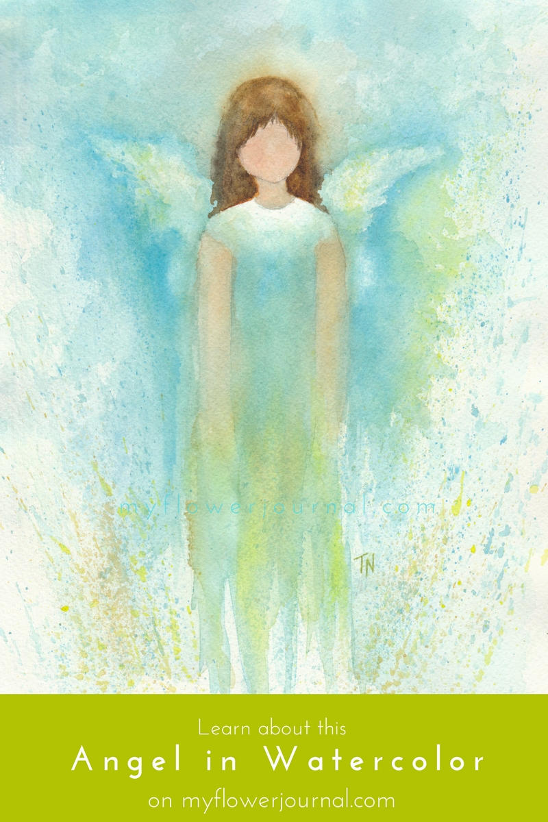 Angel in Watercolor - My Flower Journal